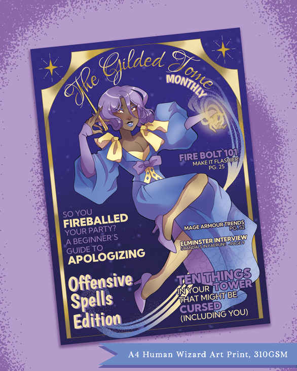 [Wizard The Gilded Tome Monthly] - A4/A5 Print – FistfulofCrits
